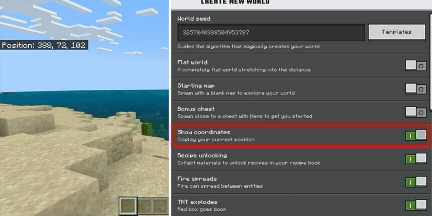 How to Turn On and Use Coordinates in Minecraft | The Nerd Stash