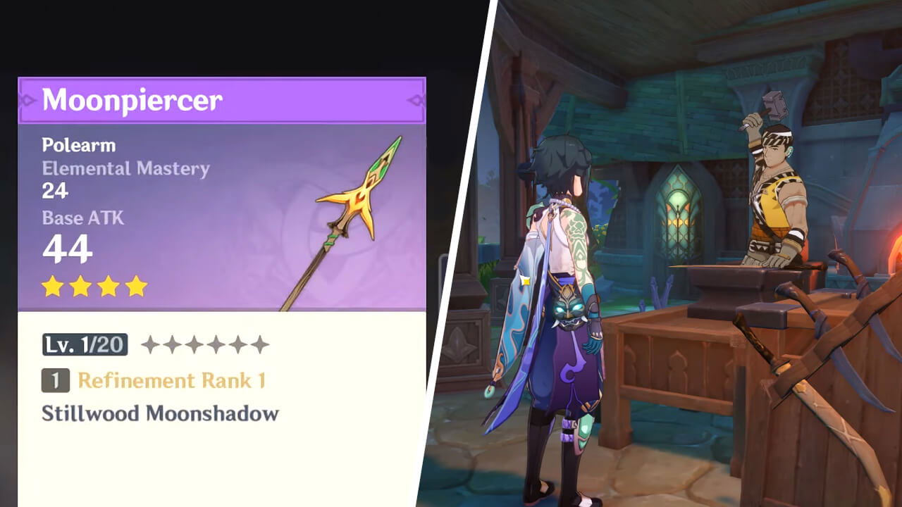 Genshin Impact: How to Get Moonpiercer Polearm Blueprint