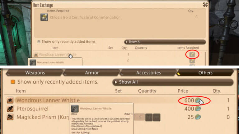 Final Fantasy XIV: How to Get The Wondrous Lanner Whistle