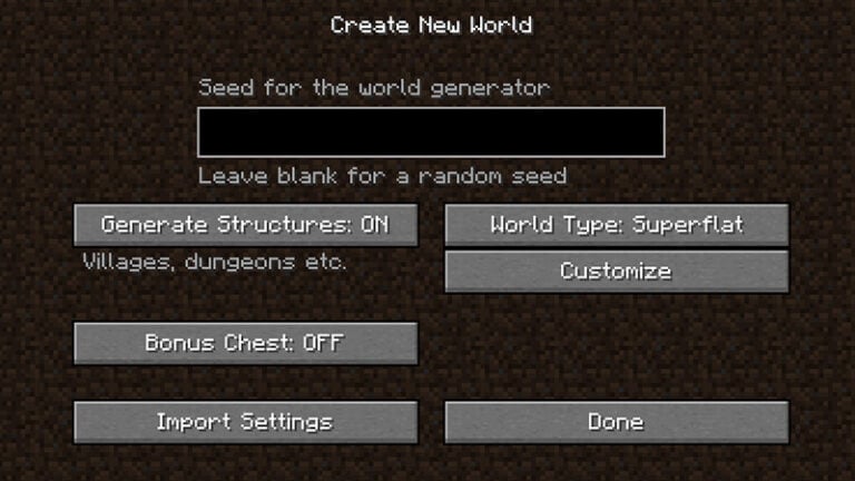 Minecraft: How to Make a Flat World in Bedrock and Java Editions