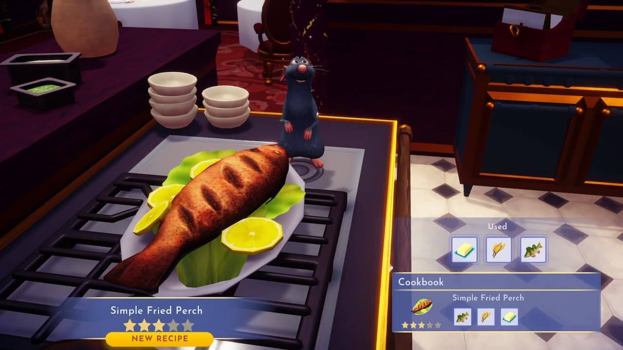 How to Make Simple Fried Perch in Disney Dreamlight Valley