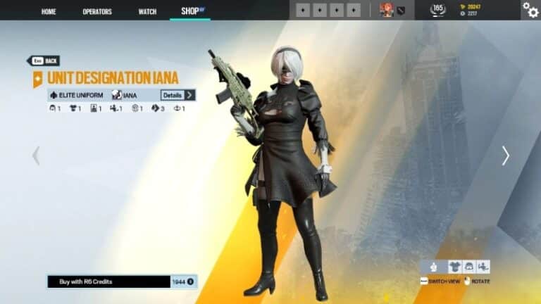 How to Get Nier 2B and Replicant Skins in Rainbow Six Siege