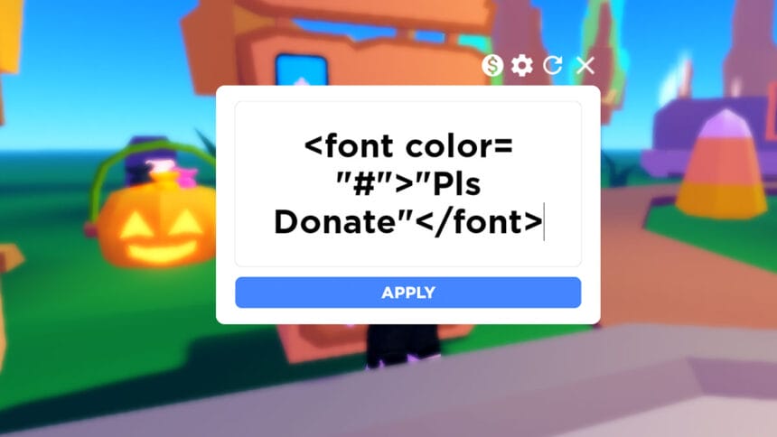 Roblox: How To Make Color Text in Pls Donate | The Nerd Stash