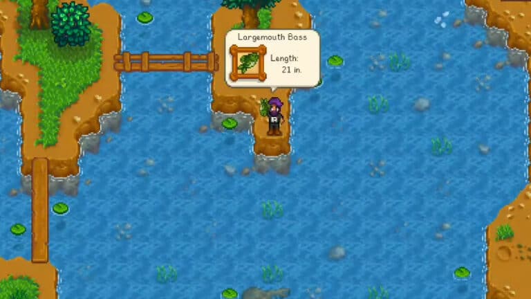 Stardew Largemouth Bass _ How to unlock and craft a Fish Smoker in ...