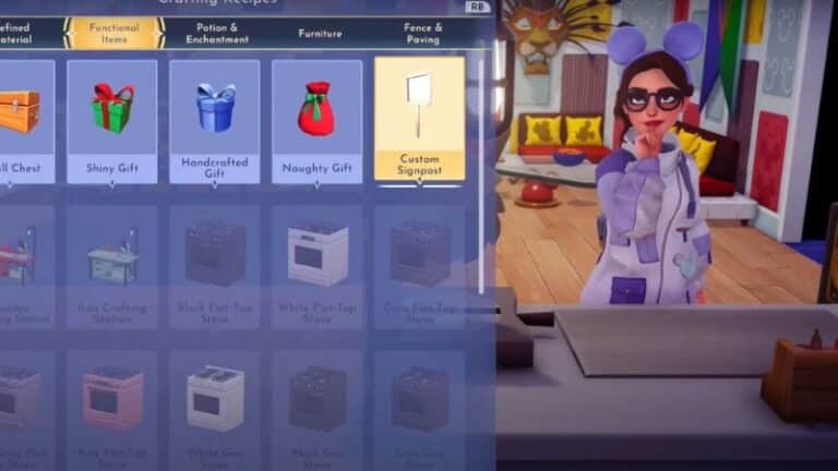 How To Craft and Customize Signposts in Disney Dreamlight Valley