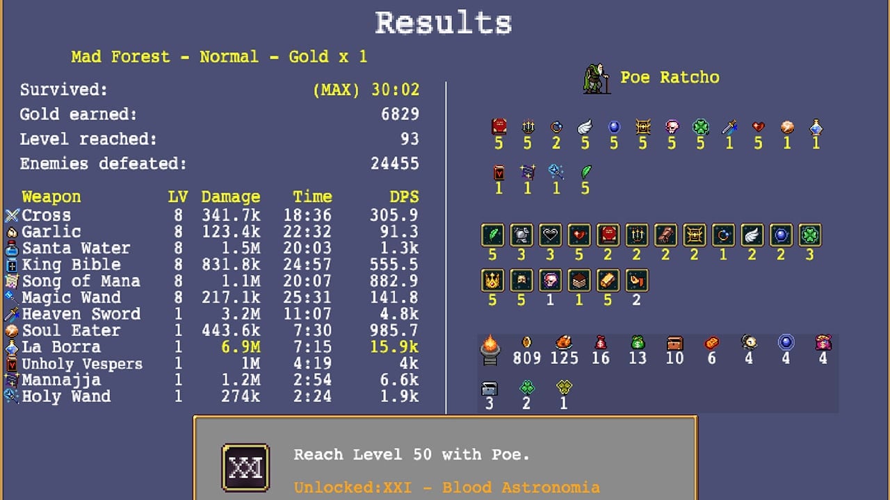 Vampire Survivors: Best Mad Forest Build | The Nerd Stash