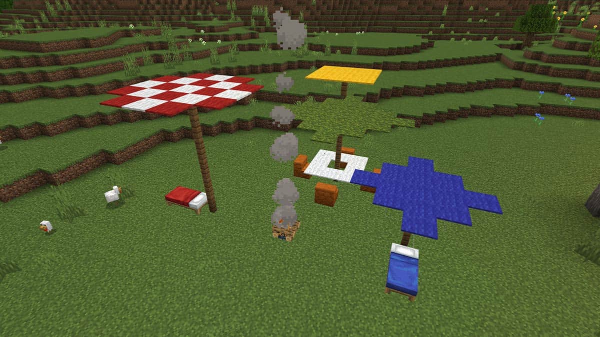 How to Build an Umbrella in Minecraft | The Nerd Stash