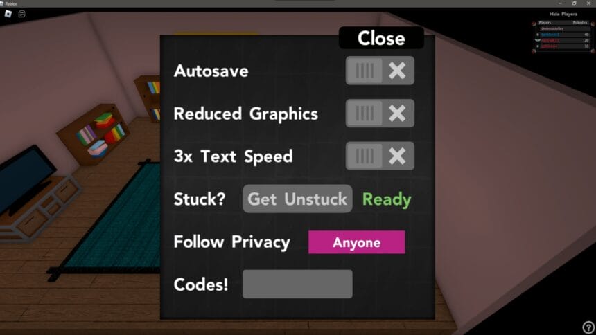 Roblox Project Shining Silver Codes (November 2023)