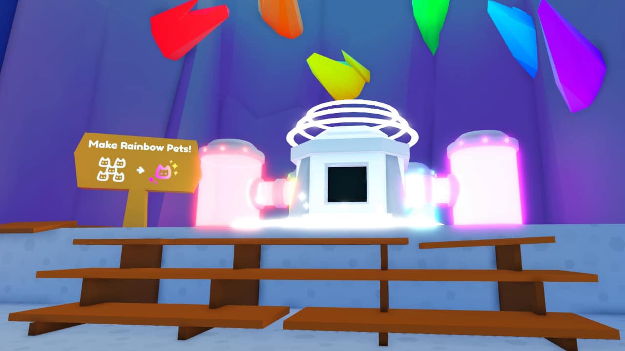 Where is the Rainbow Machine in Pet Simulator X?