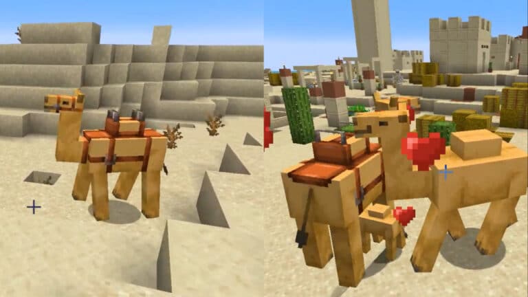 Camels in Minecraft 1.20: Food, How to Find, Breed, and Ride
