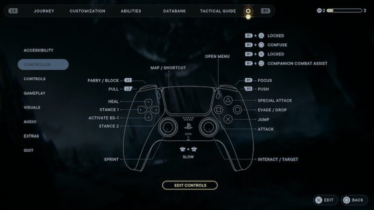 Star Wars Jedi Survivor Controls Guide (PS5, Xbox, PC)
