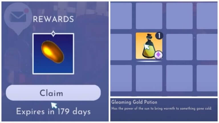 How to Make the Gleaming Gold Potion in Disney Dreamlight Valley
