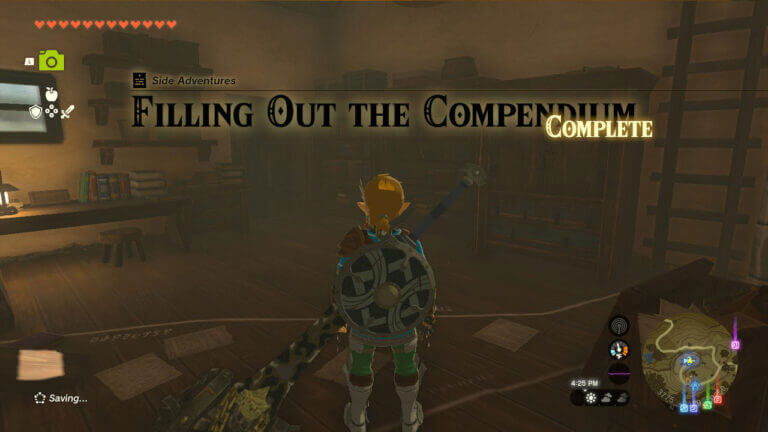 How To Complete Filling Out the Compendium in Zelda Tears of the Kingdom