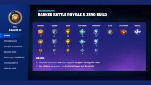 Fortnite Ranked Mode Explained: Ranks, Release Date, & All Info