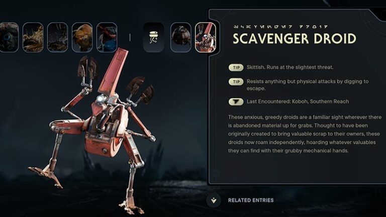 How to Catch Scavenger Droids in Star Wars Jedi Survivor