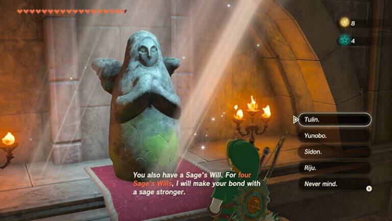 How To Upgrade Sages in Zelda Tears of the Kingdom