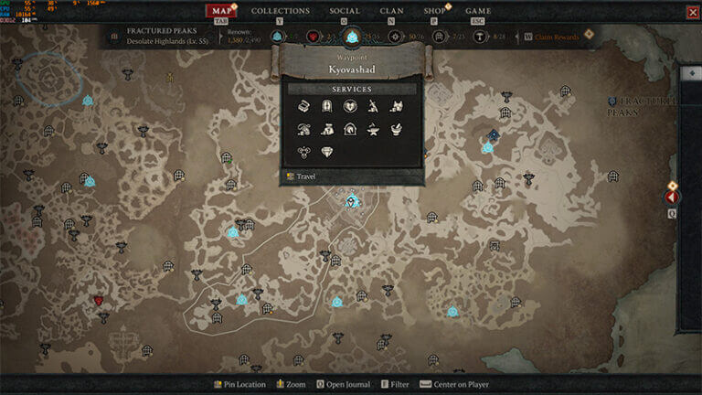 All Waypoint Locations in Diablo 4 - Waypoint Map