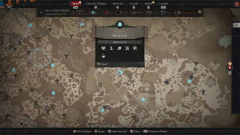 All Waypoint Locations in Diablo 4 - Waypoint Map