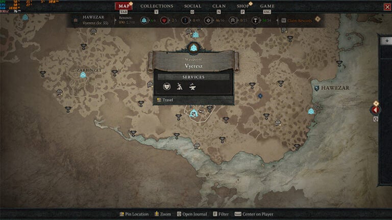 All Waypoint Locations in Diablo 4 - Waypoint Map