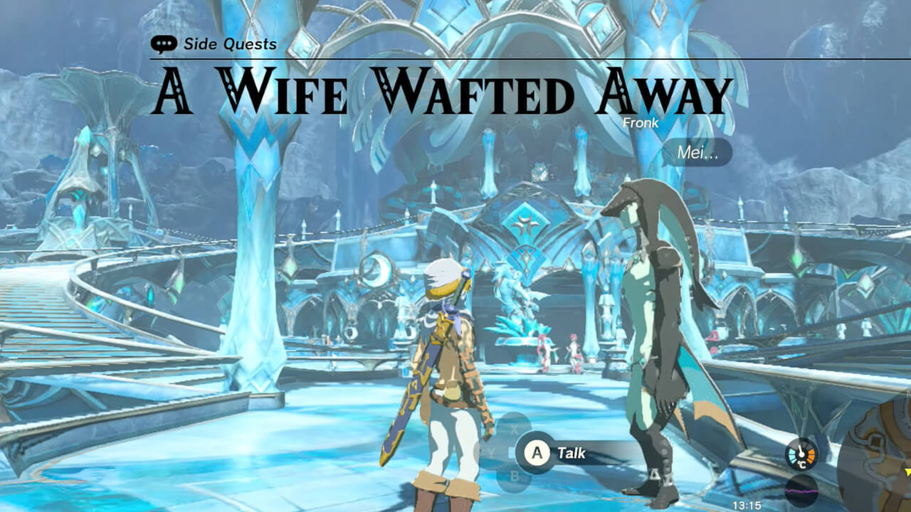 How To Complete A Wife Wafted Away in Zelda Tears of the Kingdom