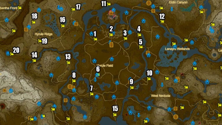 All Addison Locations in Zelda Tears of the Kingdom