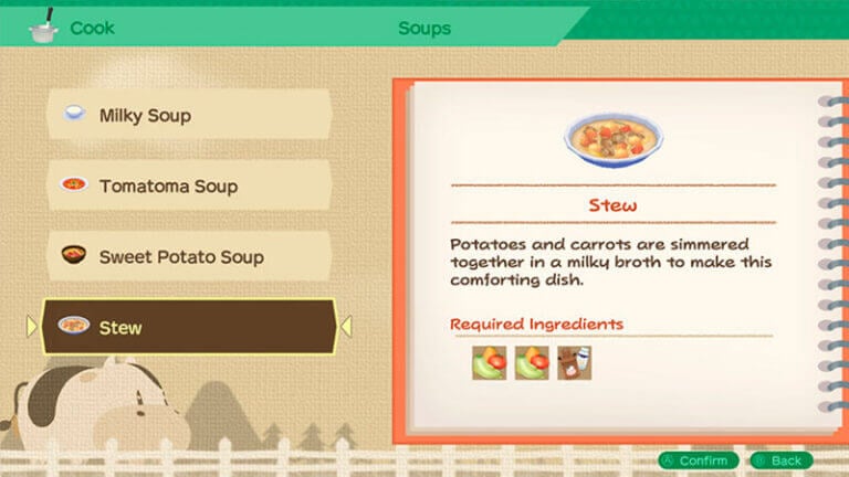 All Story of Seasons A Wonderful Life Recipes | The Nerd Stash