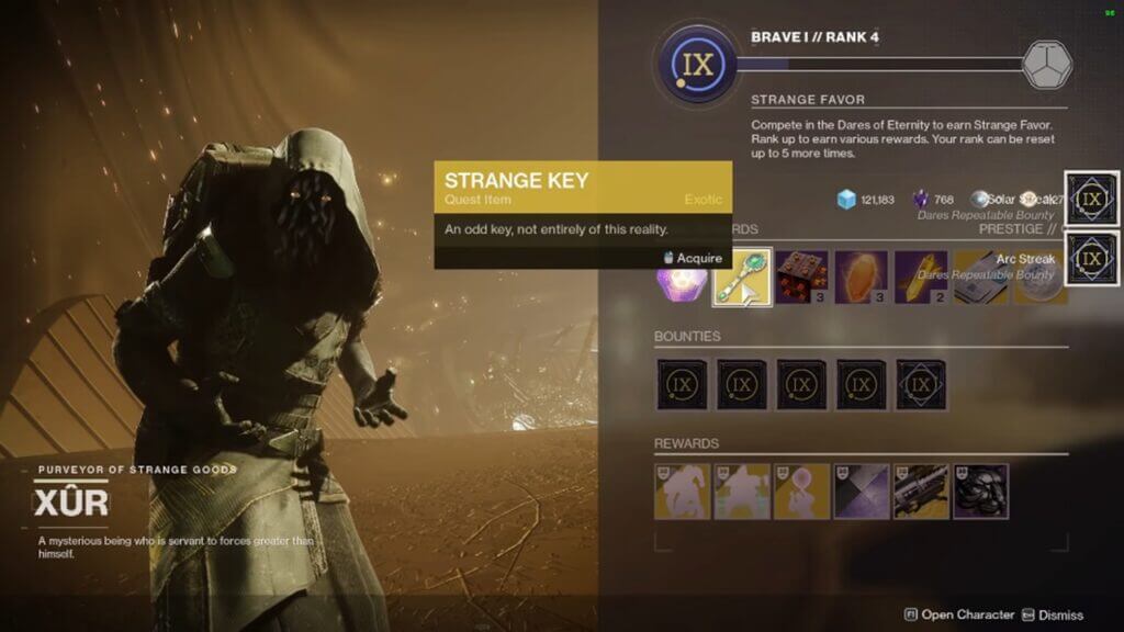What is the Strange Key for in Destiny 2? | The Nerd Stash
