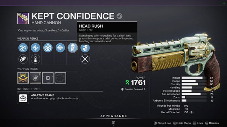 How Does the Head Rush Origin Trait Work in Destiny 2: Season of the Witch