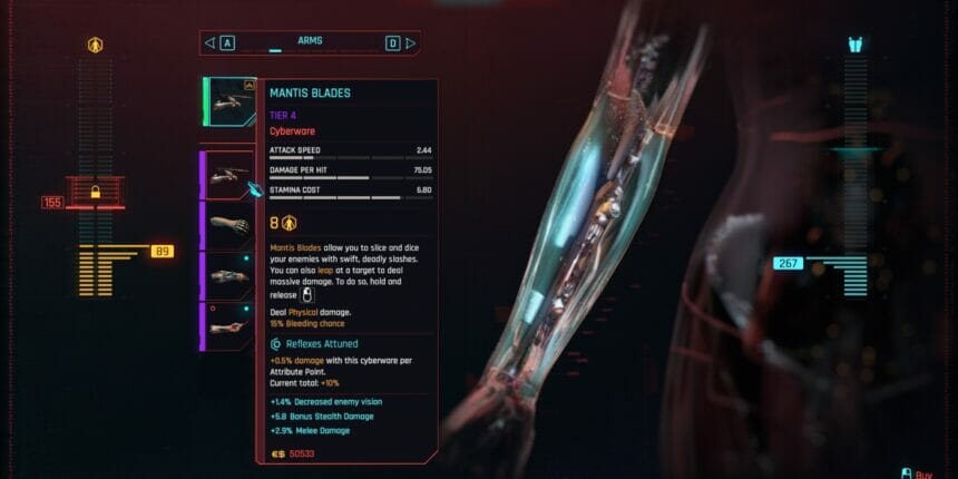 Best Mantis Blades Build In Cyberpunk 2077 (2.0) | The Nerd Stash