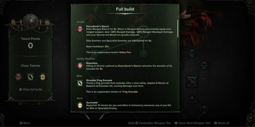 Best Veteran Build In Warhammer 40K Darktide (2023) | The Nerd Stash