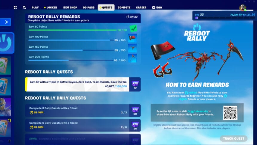 All Reboot Rally Quests in Fortnite (& How To Complete Them) | The Nerd ...