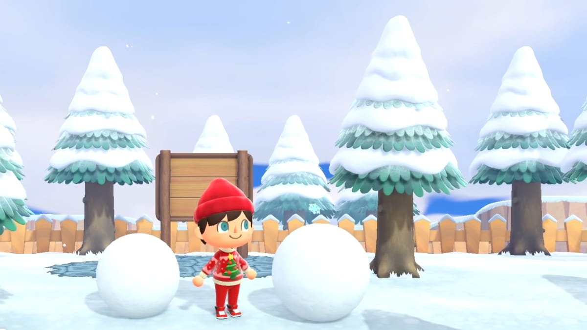 How To Make Snowballs and Build a Snowman in Animal Crossing New ...