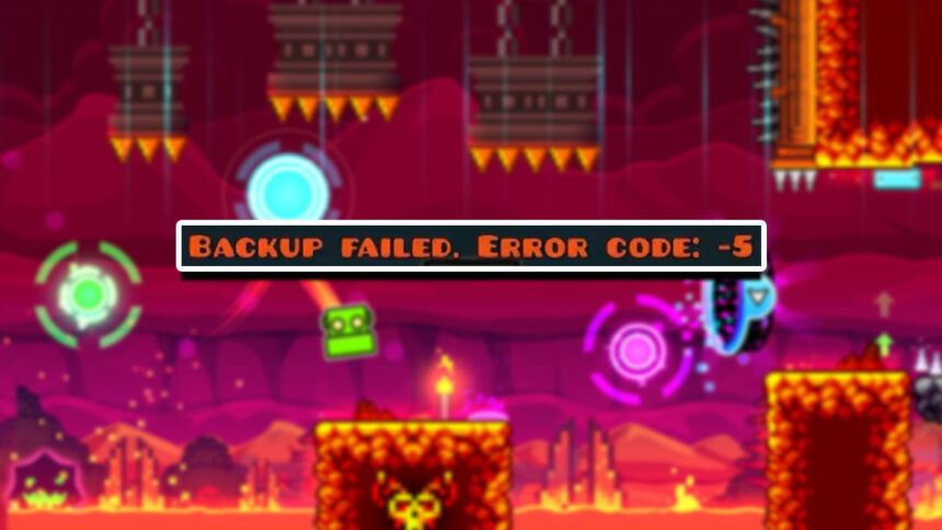 How To Fix Backup Failed in Geometry Dash | The Nerd Stash