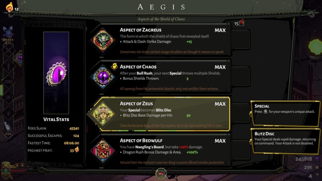 Hades: Weapon Aspects Tier List | The Nerd Stash