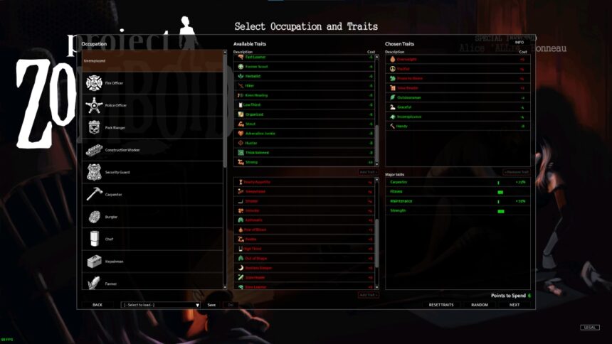 10 Best Occupations & Traits in Project Zomboid, Ranked (Updated for ...