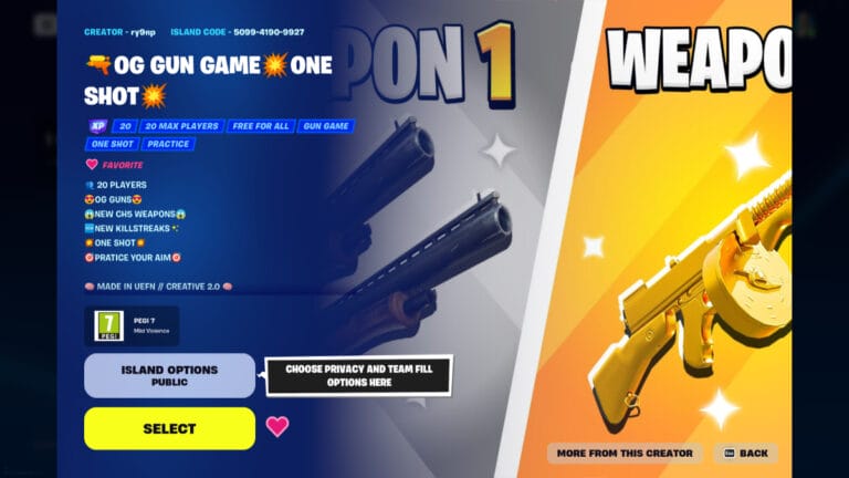 Top 10 Best Gun Game Map Codes in Fortnite | The Nerd Stash