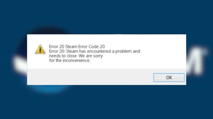 How To Fix Steam Error Code E20 | The Nerd Stash