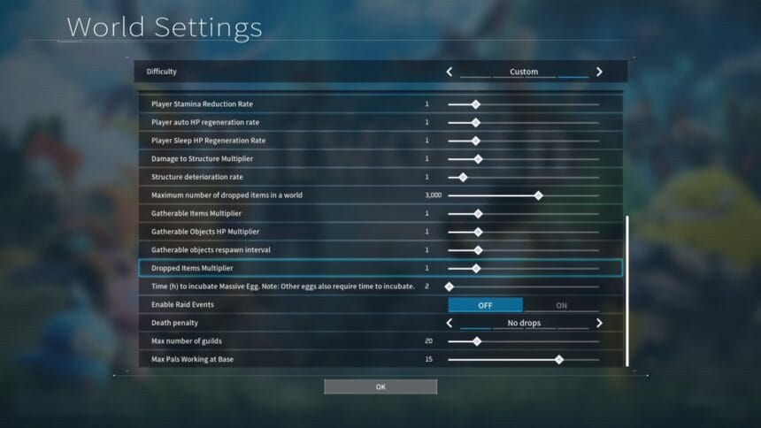 Best Custom World Settings for Palworld | The Nerd Stash