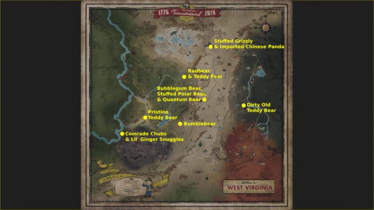 Where To Find Teddy Bears in Fallout 76 (All Teddy Bear Locations) | The Nerd Stash