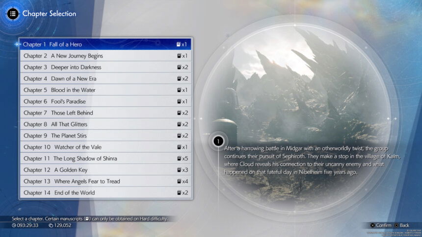 How Long is Final Fantasy 7 Rebirth? - Complete Chapter List | The Nerd Stash