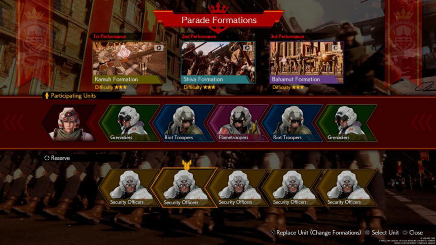 The Best Junon Parade Formation in Final Fantasy 7 Rebirth | The Nerd Stash