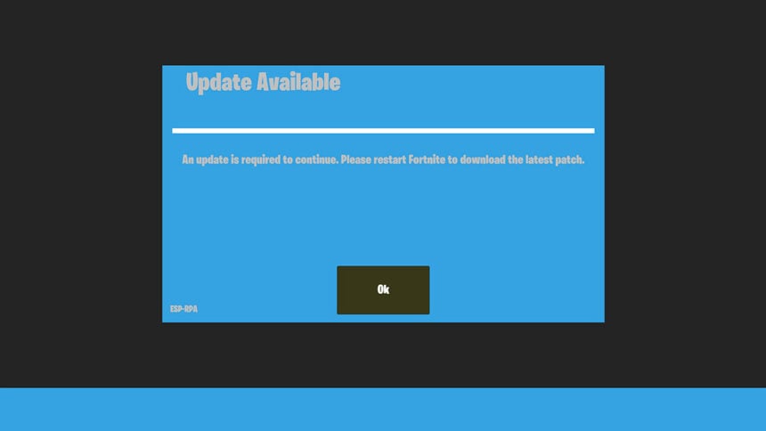 How To Fix the An Update is Required to Continue Error in Fortnite ...