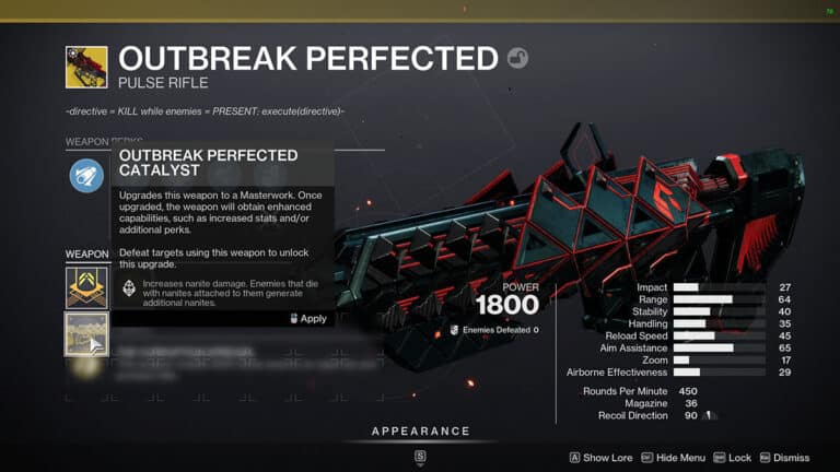 Destiny 2: How To Craft Outbreak Perfected & God Rolls | The Nerd Stash
