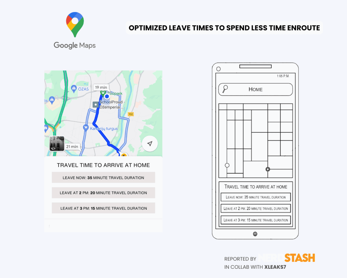 Google Maps Leave Time Recommendations for Shortest Travel Durations ...