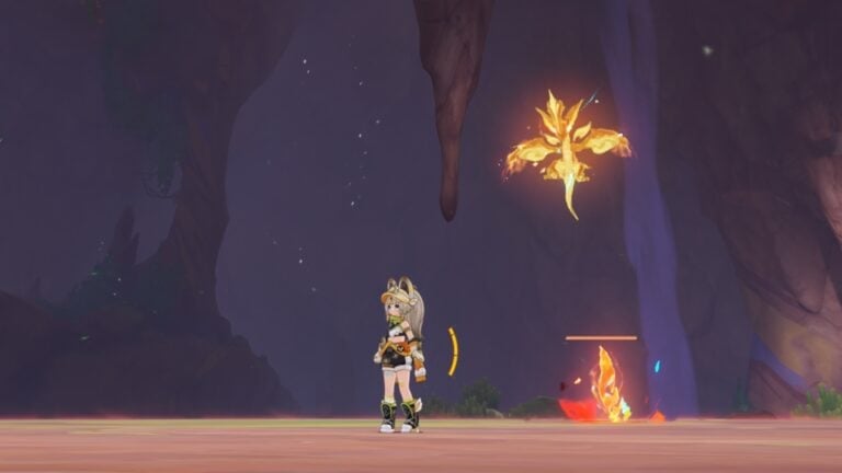 How To Find (& Defeat) The Goldflame Qucusaur Tyrant in Genshin Impact ...