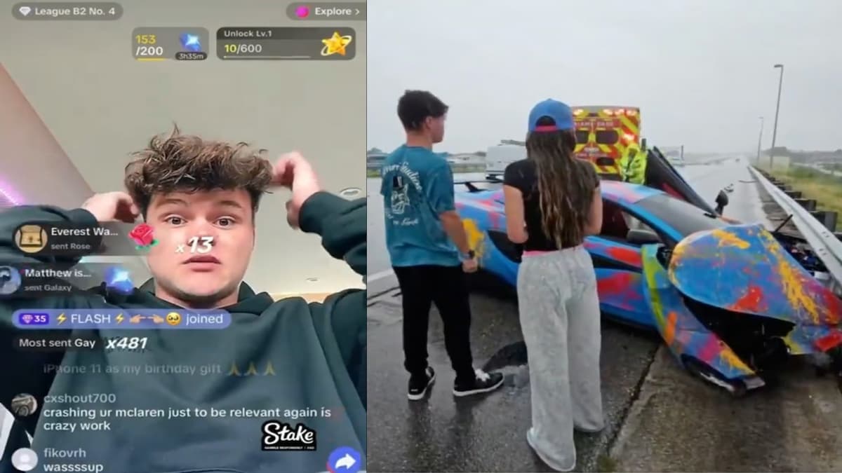 Jack Doherty Slammed for 'E-Begging' on TikTok After Crashing McLaren: 'This Is Wild'