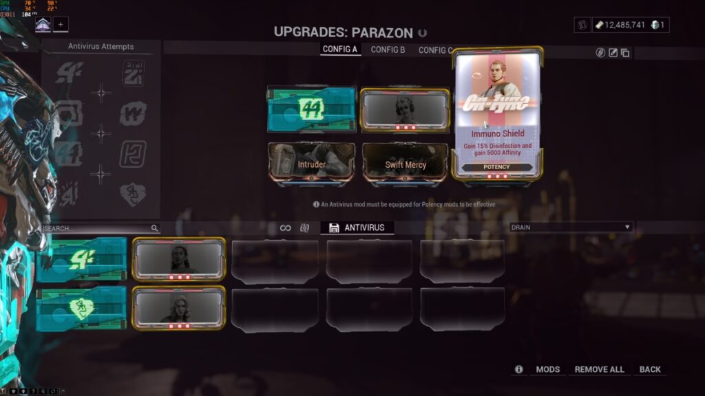 Warframe Antivirus & Potency Mods Guide (How to Farm Antivirus Mods ...