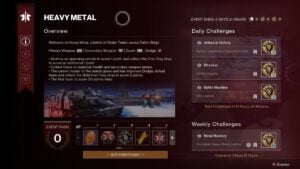 Destiny 2: Heavy Metal Event Guide | The Nerd Stash